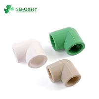 China Plastic PVC Green PPR Elbow Ball Valve Tee Pipe Fittings for Hot and Cold Water Pipes for sale