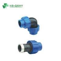 China Female Adaptor PP Compression Fitting Pn10 with Round Head Code Direct Connection for sale