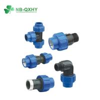 China 16mm to 110mm QX PP Union Valve with Connect Fittings of PP Compression Fittings Blue for sale
