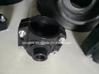 China Welding Connection PP Pipe Fitting Plastic Saddle PP Clamp Saddle 100% Material for sale