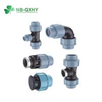 China Material PP Pipe Fitting with Round Head Code PP Compression Fittings Pn16 for sale