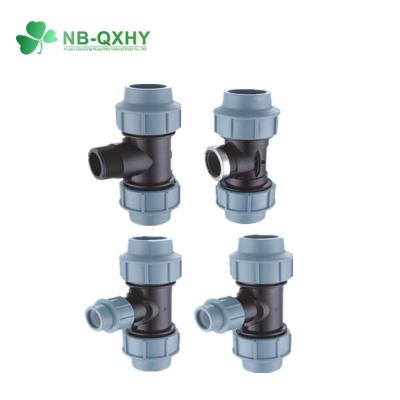 China Industrial QX Small Size PP Material Tubing Compression Fittings with Round Head Code for sale