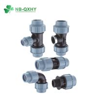 China Irrigation System PP Compression Reducing Tee with 45deg Angle and Equal for sale
