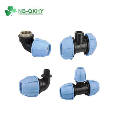 China 100% Material PP Irrigation Fittings with Round Cap Pn16 Wall Thickness and Material for sale