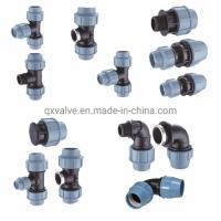 China PP Products Valves and Pipe Fittings Water Supply with 201 Oring Customization Request for sale