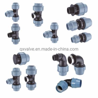 China PP Products Valves and Pipe Fittings Water Supply with 201 Oring Customization Request for sale