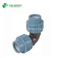 China Nice Color and Equal Elbow PP Compression Fittings for Deep Blue Irrigation Water for sale