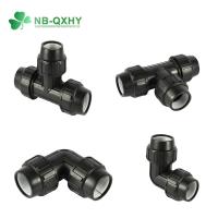 China 16mm/25mm/32mm/50mm Black PP Female Tee Compression Fittings for and Durable Plumbing for sale