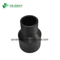 China HDPE Pipe Fittings Butt Fusion Reducer with Pn10 Pressure Rating Black Oxide Finish for sale