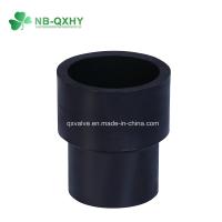 China HDPE Pipe Fittings Butt Fusion Reducer with Pn10 Pressure Rating Black Oxide Finish for sale