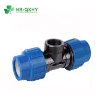 China Complete Size PP Compression Fitting Male Tee for Agricultural Irrigation Pipe Systems for sale