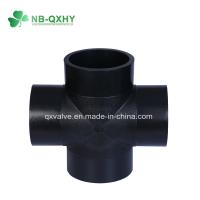 China Water Supply Pn16 HDPE Cross Fitting with Round Head Code and 45deg Lateral for sale