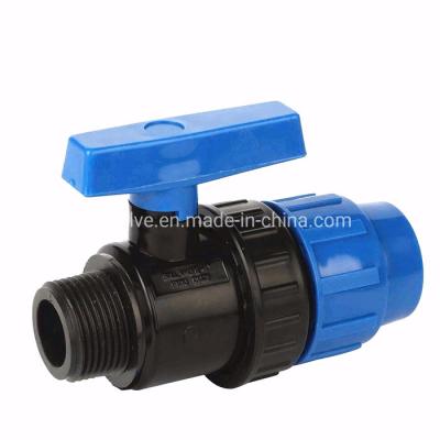 China Water Control with Irrigation Valve Compression PP Fittings and Water Union Ball Valve for sale