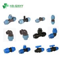 China Equal Round Head Code Plastic PP Compression Fittings Clamp Saddle for Irrigation for sale
