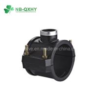China Single Pipe Saddle Clamp PP Compression Fittings with 90 Degree Angle and 201 Oring for sale