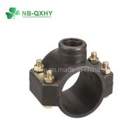 China Single Pipe Saddle Clamp PP Compression Fittings with 90 Degree Angle and 201 Oring for sale