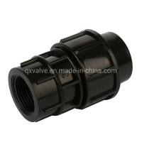 China Round Head Code Female Thread Adaptor for Direct Connection Compression Fittings for sale
