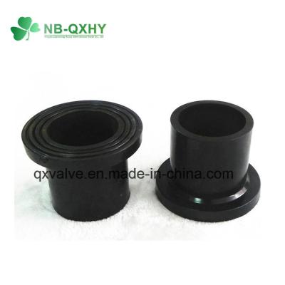 China Round Head Code Water Supply SDR12.5 SDR17 HDPE Flange Adapter HDPE Fittings 20mm to 355mm for sale
