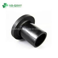China Round Head Code Water Supply SDR12.5 SDR17 HDPE Flange Adapter HDPE Fittings 20mm to 355mm for sale