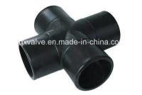 China Equal Connection PE100 HDPE Fittings Cross Pipe Tee Joints for Welding Type Connection for sale