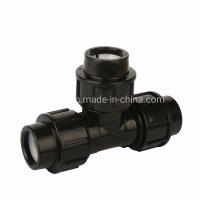 China PP Compression Fittings PP Reducing Tee for 16mm to 110mm 1/2