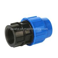 China PP Compression Fittings PP Reducing Tee for 16mm to 110mm 1/2