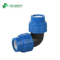 China Direct Connection PP Compression Fittings Italy 90 Deg Equal Elbow for Irrigation for sale