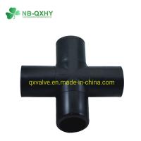 China HDPE Electrofusion Tapping Saddle Pipe Fittings for DIN Standard SDR17 Wall Thickness for sale