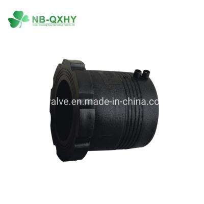 China Electrofusion Weld HDPE Flange Adapter Fittings Pipe SDR11 for Black and 90deg Lateral for sale