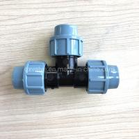 China Light Color Italy PP Compression Fittings Water Plastic 3 Way Tee Wall Thickness Pn10 for sale