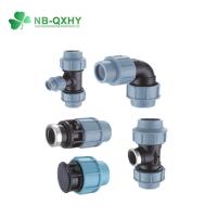 China Light Color Italy PP Compression Fittings Water Plastic 3 Way Tee Wall Thickness Pn10 for sale