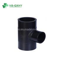 China Injection Finish Forged HDPE Pipe and Fittings Butt Fusion Reducing Tee Black SDR11 Pn16 for sale
