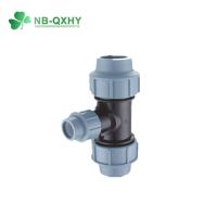 China Light Color QX High Pressure Pn16 PP Compression Fitting for Plumbing Applications for sale