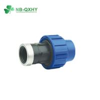 China Complete Size PP Compression Equal Tee Pipe Fittings Pn16 Wall Thickness for Benefit for sale