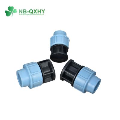 China Pn16 Blue PP Coupling Adaptor Plug Plastic Pipe Fitting Customized to Meet Your Needs for sale