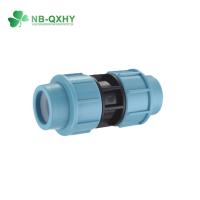 China PP Reducing Coupling for 20mm to 110mm Size Pn16 Blue PP Pipe Fitting in Water Supply for sale