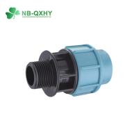 China PP Reducing Coupling for 20mm to 110mm Size Pn16 Blue PP Pipe Fitting in Water Supply for sale