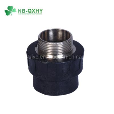 China HDPE Pipe Fitting Socket PE Buttfusion Male Thread Adapter Coupling with 100% Material for sale