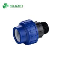 China Turkey Blue PP Compression Fitting Quick Coupling for Rigid Pipe Connection in Turkey for sale