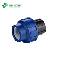 China Turkey Blue PP Compression Fitting Quick Coupling for Rigid Pipe Connection in Turkey for sale