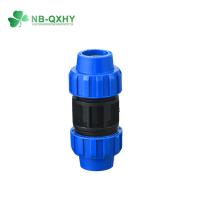 China Turkey Blue PP Compression Fitting Quick Coupling for Rigid Pipe Connection in Turkey for sale