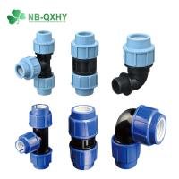 China PP Compression Pipe Fitting for Sanitary Plumbing 45deg Angle and Pn10 Wall Thickness for sale