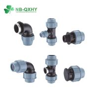 China PP Compression Pipe Fitting for Sanitary Plumbing 45deg Angle and Pn10 Wall Thickness for sale
