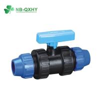 China Equal Connection PP Compression Fitting PP True Union Ball Valve for Irrigation System for sale