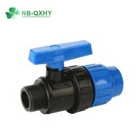 China Equal Connection PP Compression Fitting PP True Union Ball Valve for Irrigation System for sale