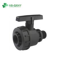 China Garden Irrigation Single Union Ball Valve Equal 16mm to 110mm PP Compression Fitting for sale