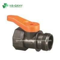 China Garden Irrigation Single Union Ball Valve Equal 16mm to 110mm PP Compression Fitting for sale