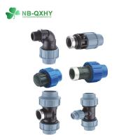 China PP Compression Pipe Fitting for Irrigation Direct Connection Flexible Plastic Fitting for sale