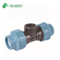 China Irrigation PP Compression Pipe Fitting Tee Varnish Paint Equal Tee Male Thread Tee for sale