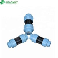 China Pn16 PP Italy Type Pipe Fittings with Equal Design and Deep Blue Finish for sale